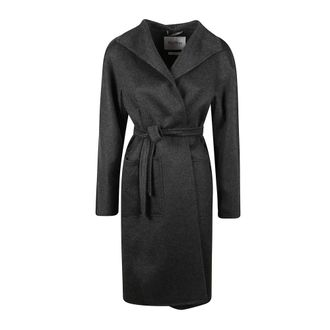 Max Mara Manteau Ceintur&eacute; Lilia - Femme - Manteaux - Gris - Taille: 36 FR
