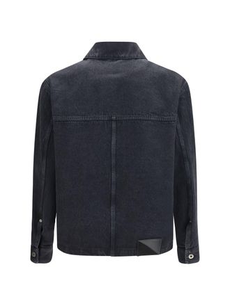 Loewe Zip-Up Denim Jacket - Black
