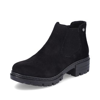 Rieker Damen Chelsea Boots 76884, Frauen Stiefeletten,Schlupfstiefel,Womens,Woman,Lady,Ladies,Boots,Stiefel,Bootee,Booties,schwarz (00),38 EU / 5 UK