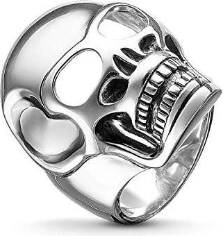 Thomas Sabo Rebel at Heart TR1704-001-12-60 Bague pour homme en argent 925 Taille 60, Argent sterling, Aucune pierre précieuse