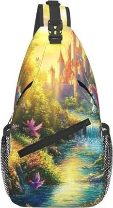 Generic Sac &agrave; bandouli&egrave;re fantaisie licorne pour homme, sac &agrave; dos de randonn&eacute;e pour homme