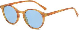 Generic Lunettes De Soleil Monture Ronde Hommes Et Femmes F&ecirc;te Conduite Quotidienne Lunettes De Soleil(Blue)