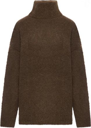 Toteme Femme, Pulls, Brun, Taille: 38 FR Bouclé Turtleneck