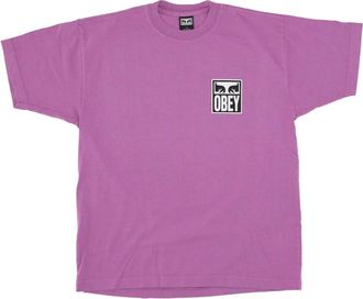 Obey Ikonic Herren T-Shirt Lila - - Tops - Herren - Lila - XL