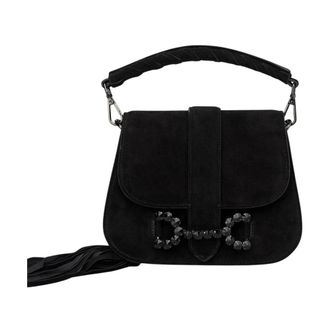 Alma En Pena Strass-Schnalle Clutch-Tasche - - Bags - Damen - Schwarzk - ONE SIZE