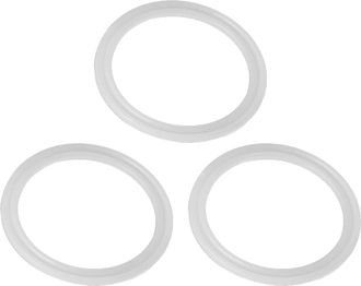 TiaoBug 3 Stück Silikon-Dichtungsring 4.6/5.5/6.5cm Auslaufsichere Gummiring Ersatzdichtungsset Trinkflasche Isolierflasche Deckel Dichtungen Type A One Size