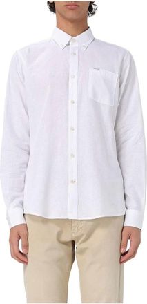 Barbour Homme, Chemises, Blanc, Taille: L Chemise Blanche Classique &agrave; Manches Longues