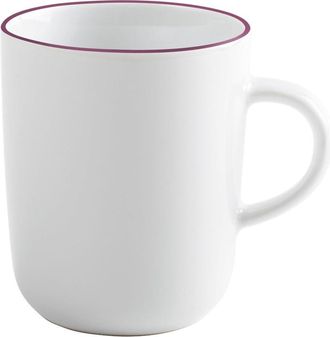 Kahla 575335A69973C Pronto Line Becher 0,35 l Line wild berry | Becher mit lila Linie aus Porzellan