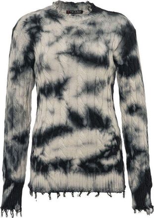 Cipo & Baxx Strickpullover WP268 (1-tlg) Tie-Dye Optik