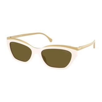 Chanel Cat-eye Sonnenbrille - - Accessories - Damen - Wei&szlig; - 55 MM