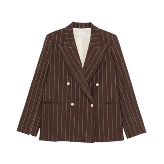 Alysi Femme, Vestes, Brun, Taille: 40 FR Blazer Prince de Galle