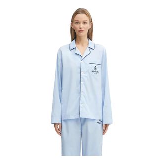 Sporty & Rich Vendome Pyjamashirt - - Nightwear & Lounge - Damen - Blau - L
