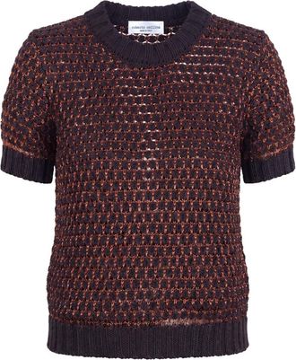Roberto Collina Femme, Pulls, Brun, Taille: 40 FR Maglia traforata