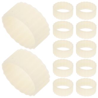 BESPORTBLE 12 St&uuml;ck Silikon Kerzenhalterdichtungen Beige Anti Rutsch Kerzenstabilisator f&uuml;r Spitzkerzen Universeller Kerzenst&auml;nder Adapter f&uuml;r Hochzeiten Advents
