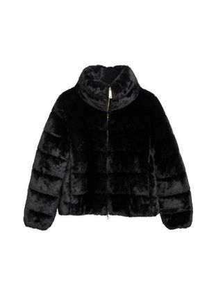 s.Oliver Winterjacke Outdoor-Jacke Fake-Fur-Jacke in Stepp-Optik