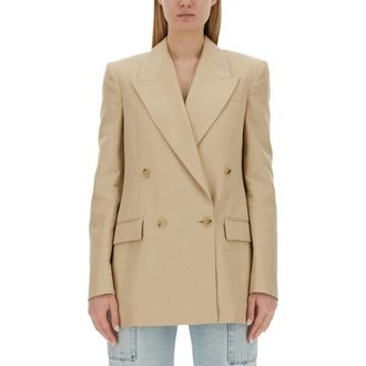 Stella McCartney Doppelreihiger Blazer - - Jackets - Damen - Beige - M