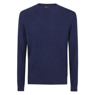 Etro Round-Neck Strickwaren - - Knitwear - Herren - Blau - S