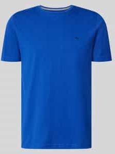 Fynch-Hatton T-Shirt mit Rundhalsausschnitt und Label-Stitching