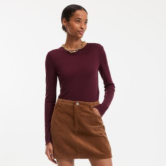 La Redoute Collections T-shirt Col Rond Manches Longues