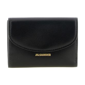 Jil Sander Portefeuille Cannolo Mini - Femme - Accessoires - Noir - Taille: ONE Size