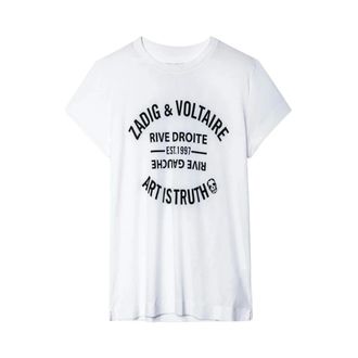 Zadig&Voltaire T-shirt Walk Blason - Femme - Tops - Blanc - Taille: 40 FR