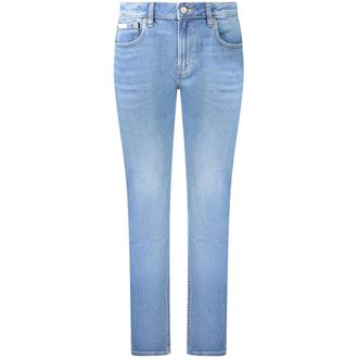 Calvin Klein Blaue Baumwoll-Slim-Jeans mit Wascheffekt - - Jeans - Damen - Blau - W25