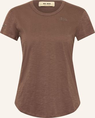 Mos Mosh Mos Mosh T-Shirt Mmsafina Mit Schmucksteinen braun