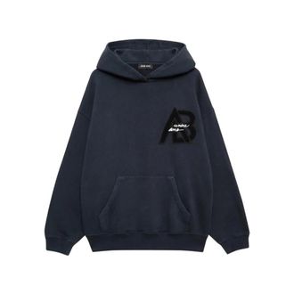 Anine Bing Femme, Sweatshirts et sweats &agrave; capuche, Bleu, Taille: 36 FR Jaci Sweat &agrave; capuche Letterman