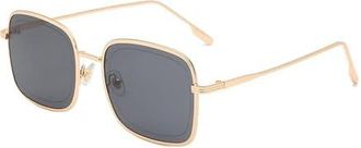 Generic Lunettes De Soleil Carr&eacute;es En M&eacute;tal, Grande Monture, For Hommes Et Femmes, For Le Sport En Ext&eacute;rieur, Les F&ecirc;tes, Les S&eacute;ances Photo.(Black)