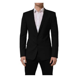Dolce & Gabbana Einreihiger Blazer - - Jackets - Herren - Schwarzk - M