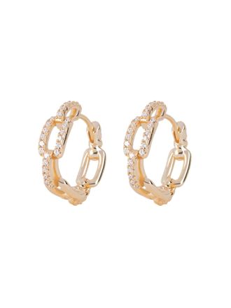 Classyandfabulous Jewelry Ohrringe DAYA 2in1 - The Small Chain