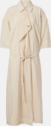 Christophe Lemaire Robe chemise en soie m&eacute;lang&eacute;e