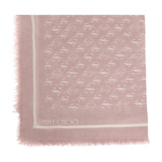 Jimmy Choo London Monogram-Schal - - Accessories - Damen - Rosa - ONE SIZE