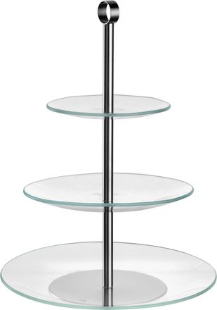 Leonardo Etagere Cena, Glas, rund, 26.60x36.00x26.60 cm, zerlegbar, Tischkultur & Servieren, Etageren