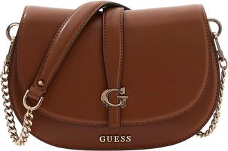Guess Femme, Sacs, Brun, Taille: ONE Size Carrie Flap Shoulder Bag