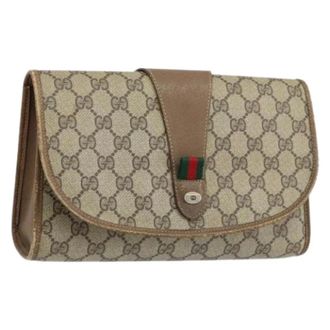 Gucci Pochette en plastique Pre-owned - Femme - Pre-owned - Beige - Taille: ONE Size