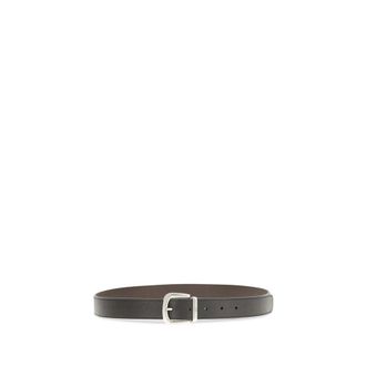 Valentino Garavani Mens Black Calf Leather Bos Taurus Regular Belt
