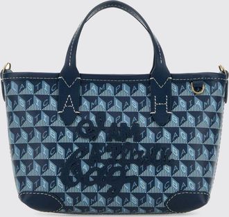 Anya Hindmarch Mini Sac ANYA HINDMARCH Femme couleur Bleu P&eacute;trole