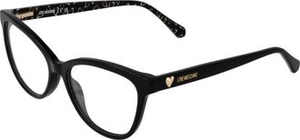 Love Moschino Femme, Accessoires, Noir, Taille: ONE Size Montures Optiques Cat Eye Noires