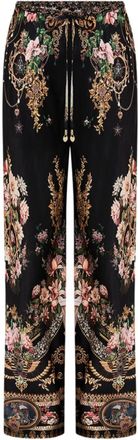 Camilla pantalon à imprimé graphique - Noir
