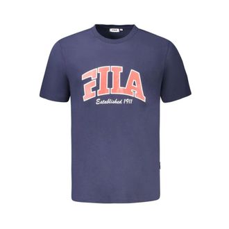 Fila Homme, Tops, Bleu, Taille: XL T-shirt graphique Lanaken Regular Fit