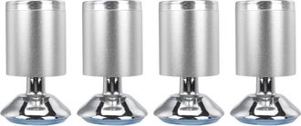 Hemobllo OUNONA 4 St&uuml;ck Pack Runde M&ouml;belf&uuml;&szlig;e aus Aluminiumlegierung Verstellbare Schrankbeine 10cm Schutz f&uuml;r M&ouml;belboden Passend f&uuml;r B&uuml;ro und Wohnm&ouml;bel