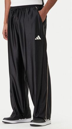 adidas Jogginghose Stadium Shiny JZ6848 Schwarz Loose Fit