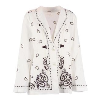 P.A.R.O.S.H. Bestickte Jacke - - Jackets - Damen - Beige - M