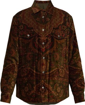 Etro Gesteppte Cordjacke - - Jackets - Herren - Braun - M
