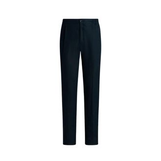 Kiton Homme, Pantalons, Bleu, Taille: XL Pantalon Confort en Lin