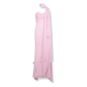 Self Portrait Femme, Robes, Rose, Taille: 38 FR Georgette Scarf Maxi Dress