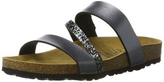 Lico Mixte Bioline Glitter Chaussons Bas, Gris (Anthrazit Anthrazit), 39 EU