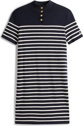 Tommy Hilfiger Robe &agrave; rayures en coton m&eacute;lang&eacute;