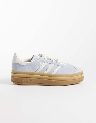 adidas Originals Gazelle Bold - Baskets - Bleu clair et blanc